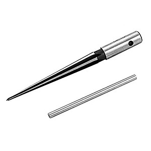 QWORK 1/8" - 1/2" Tapered Straight Flute Handle Reamer T Handle Tapered Reamer Tool for Wood Plastic