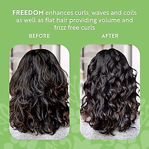 LATINUS BEAUTY FREEDOM Travel Size Collection: Impossible Keratin Anti-Frizz Shampoo + Conditioner + Styling Cream for Curly, Wavy Hair (1 oz bottles)