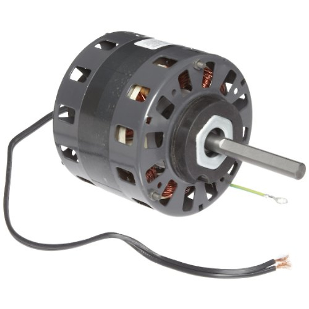 Fasco D156 5" Frame Open Ventilated Shaded Pole Direct Drive Blower Motor with Sleeve Bearing, 1/6HP, 1050rpm, 115V, 60Hz, 6.6 amps