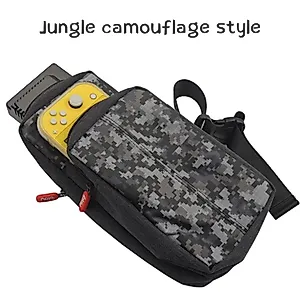 ENFILY Backpack Crossbody Travel Bag Compatible for Nintendo Switch/Switch OLED Model(2021) & Accessories, Nylon Waterproof Portable Shoulder bags, Carrying Case