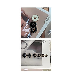 12PCS Four-Eye Metal Button Suit Buttons Crafts Button Decorative Buttons for Sewing DIY (10mm, Gold)