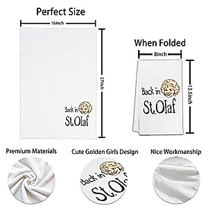 DDDDXO Golden Girls Kitchen Towels, Golden Girls TV Merchandise, Golden Girls Gifts for Girls, Golden Fans Housewarming Gift, Decorative Dish Towels Set of 4