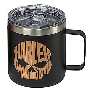 Harley-Davidson Copper Skull Travel Mug & Water Bottle Set - Stainless Steel
