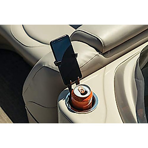 Kuryakyn 6474 Free-Flex Cup and Cell Phone Device Holder: Mounts in Cars, Trucks, Vans, UTVs with Flexible Arms Securing Various Phones/Cases, Black