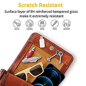 UNBREAKcable 3-Pack Screen Protector for iPhone 12 Pro Max, Double Shatterproof Tempered Glass [Easy Installation] [9H Hardness] [99.99% HD Clear] [Case Friendly] for iPhone 6.7 inch