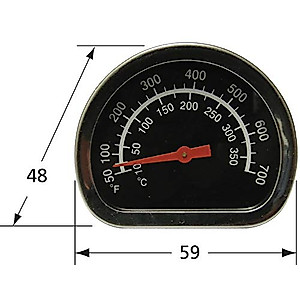 Music City Metals 00475 Heat Indicator Replacement for Gas Grill Model Sterling 4965-54L