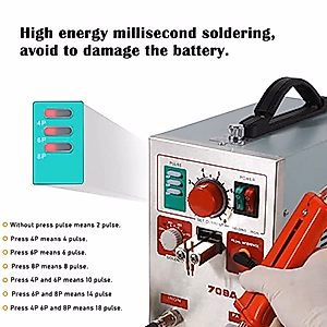 ZWJABYY 709A Battery Welding Machine,Pulse Spot Welder,110V-220V Battery Spot Welder and Soldering Station Portable,for 18650 Lithium-Ion Battery Pack Welding 0.3Mm Nickel Strip