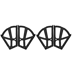 4Pcs/Set Home Furniture Shoes Drawer Cabinet Hinge Flip Plate Frame Turning Rack Accessory Replacement Fittings Stainless Steel for Kitchen Living Room