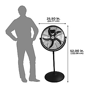 MaxxAir HVPF 20-Inch OR Pedestal Fan