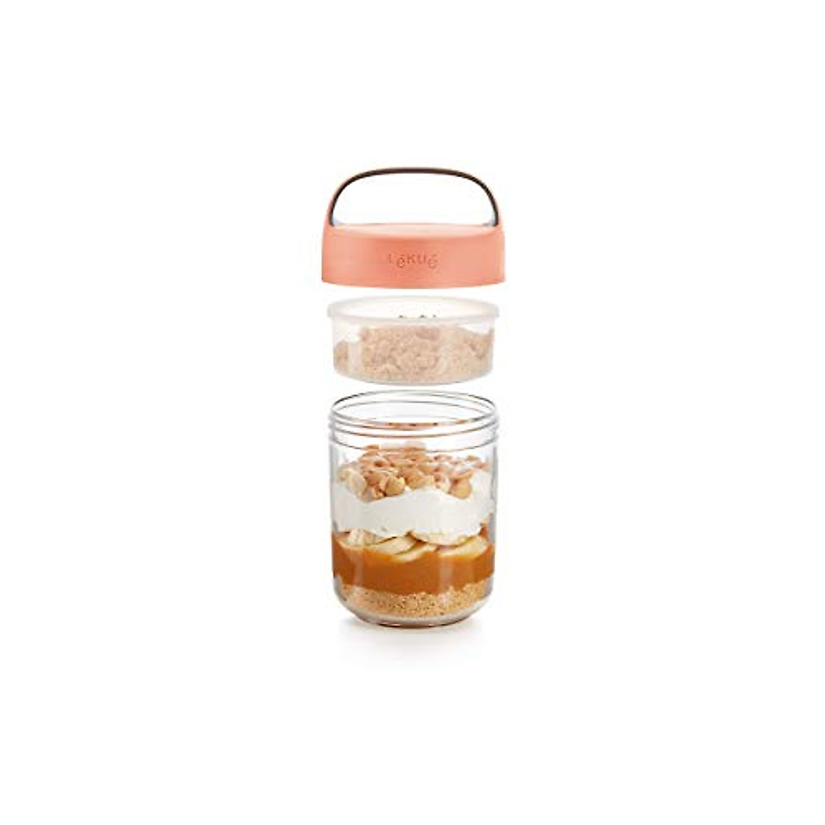 Lékué Jar to Go, 400 ml, Coral