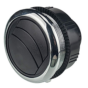 Garneck Round A/C Air Outlet Vent Electroplate Knob Type Universal for RV Bus Boat Yacht Electric Car Caravan 87mm/75mm 46mm