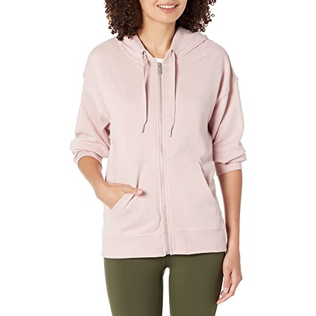 Calvin Klein Performance Women's Eco French Terry Hoodie, Secret, Medium