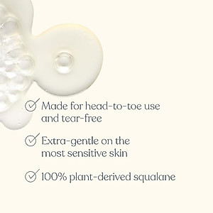 Pipette Baby Shampoo and Body Wash - Rose + Geranium, Tear-Free Bath Time, Hypoallergenic, Moisturizing Plant-Derived Squalane, Non-Toxic, Sulfate Free, 11.8 fl oz