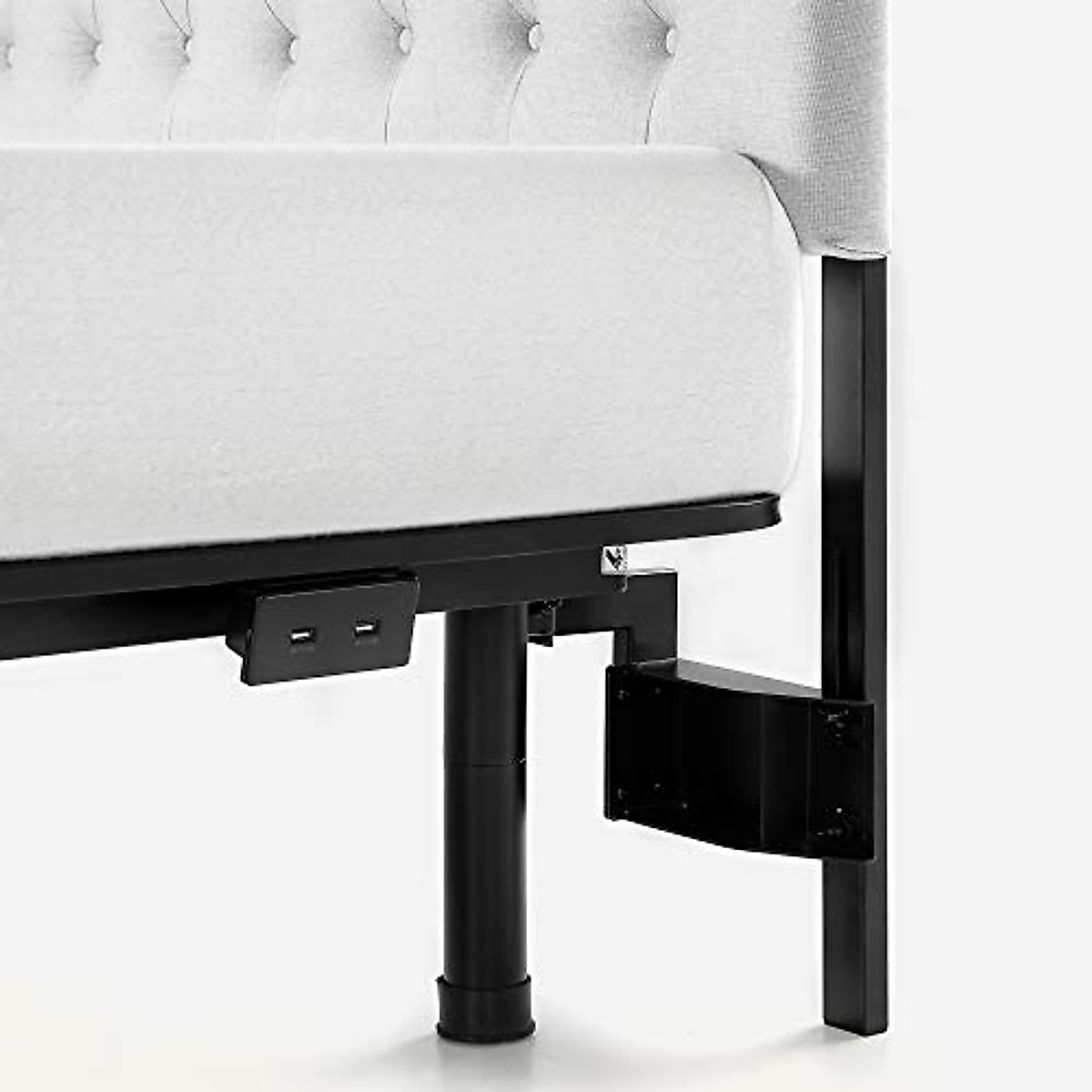 ZINUS Jared Adjustable Base Headboard Brackets, Set of 2 / Hardware Included