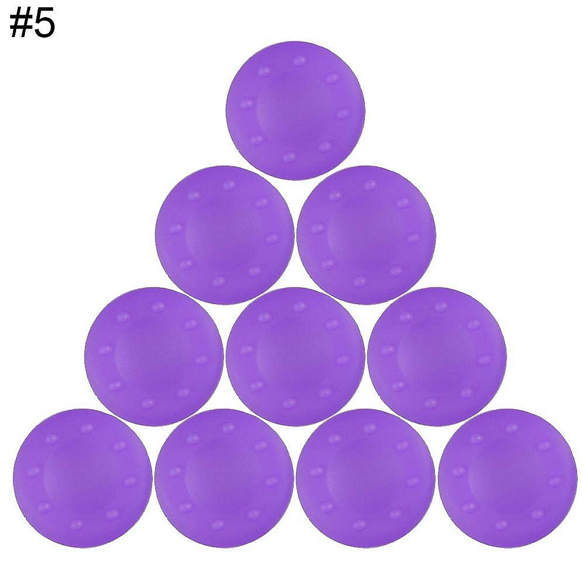 10 x Thumbstick Thumb Grip Stick Silicone Cap Cover Joystick Grips for PS4 PS3 PS2 PS4 Pro Slim Xbox One Xbox One Slim Xbox One Elite Xbox 360 Controller Purple