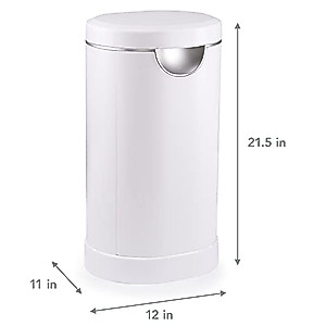 Munchkin® Diaper Pail Baby Registry Starter Set, Powered by Arm and Hammer, Includes 1 Month Refill Supply and Baking Soda Puck