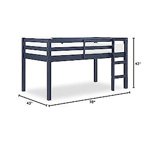 DHP Milton Junior Twin Loft Bed, Blue