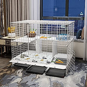 MUYG Washable Guinea Pig Cage Liners,4 Pack Hamsters Anti Slip Absorbent Pee Pads Small Animals Cute Waterproof Training Bedding Liner Pad for Bunny Rabbit Chinchilla Hedgehog(11.8x17.7in)