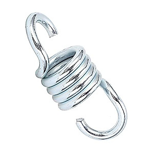 plplaaoo 2Pcs 7mm Hammock Chair Spring,1102.3lb Weight Capacity Heavy Duty Hammock Spring Hooks,Durable Galvanized Iron Extension Spring for Porch Swings Hanging Chairs
