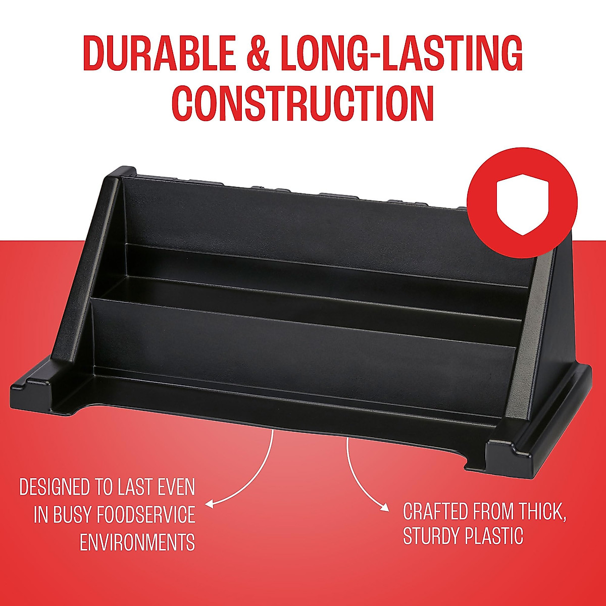 Cambro 8RS8110 Versa Black 8-Bin Organizer Rack Case of 1