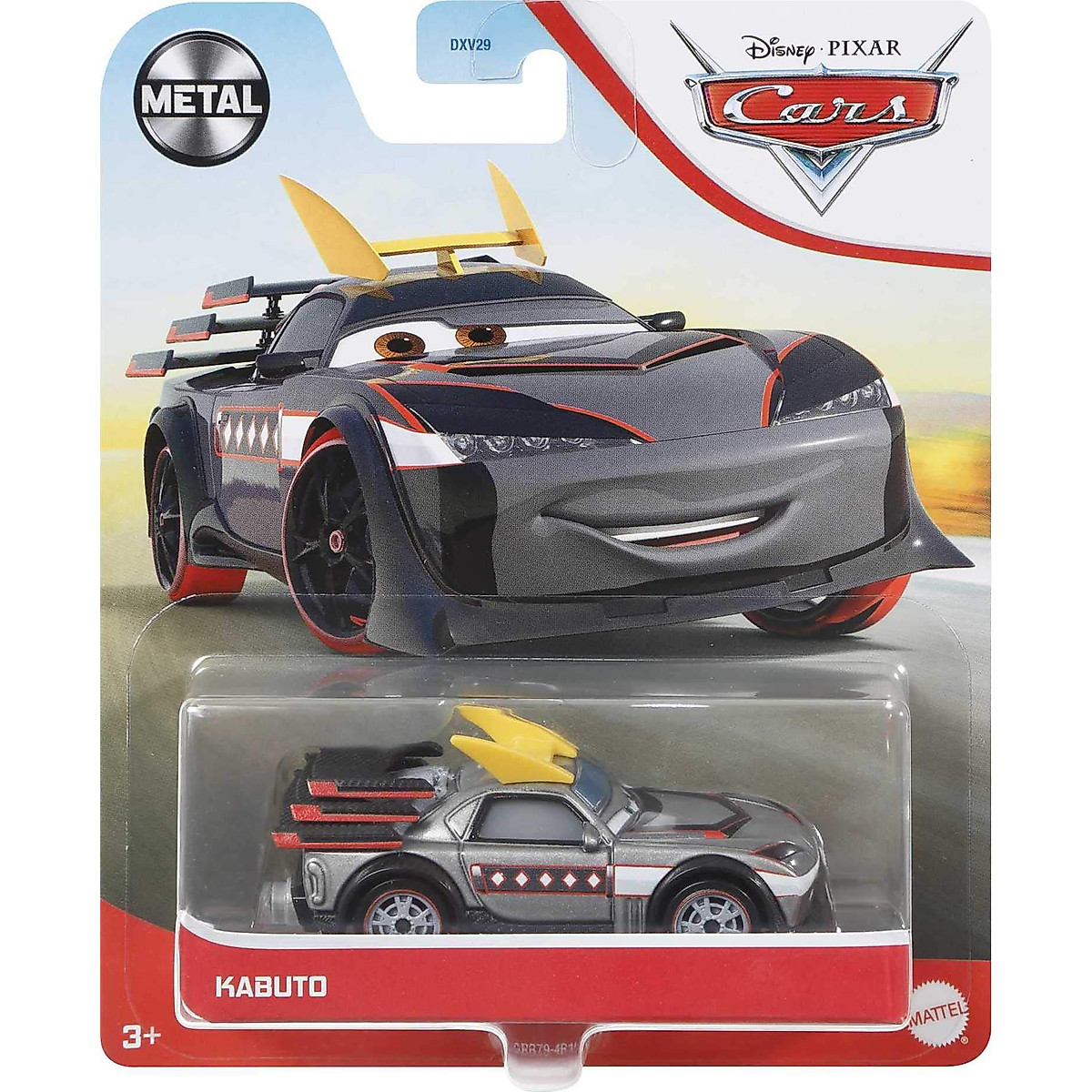 Disney Cars Toys Kabuto, Miniature, Collectible Racecar Automobile Toys Based on Cars Movies, for Kids Age 3 and Older, Multicolor