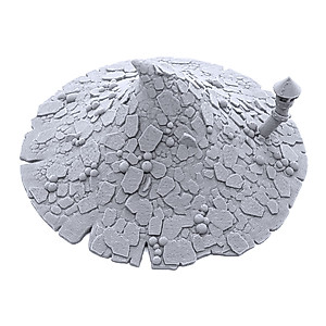 Goblin Mushroom Hovel by Printable Scenery - Compatible with Dungeons and Dragons (DND, D&D), 28mm Miniature Wargaming, Tabletop RPGs, Wargame Scenery