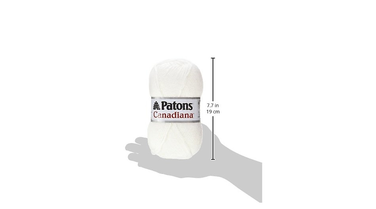 Patons Canadiana Yarn White | Soft, Easy-Care Acrylic Wool