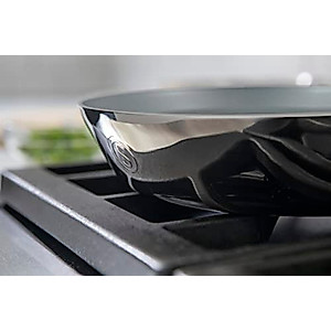 SAVEUR SELECTS Tri-ply 10-Inch Non-Stick Frying Pan, Induction-ready, Dishwasher Safe, Voyage Series