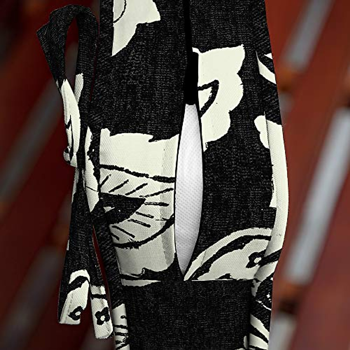 Arden Selections ProFoam Essentials Outdoor Bench Cushion 18 x 46, Ashland Black Jacobean