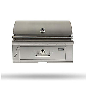 Coyote 36-Inch Built-in Charcoal Grill - C1CH36, Stainless Steel, 875 sq. in. Cooking Area