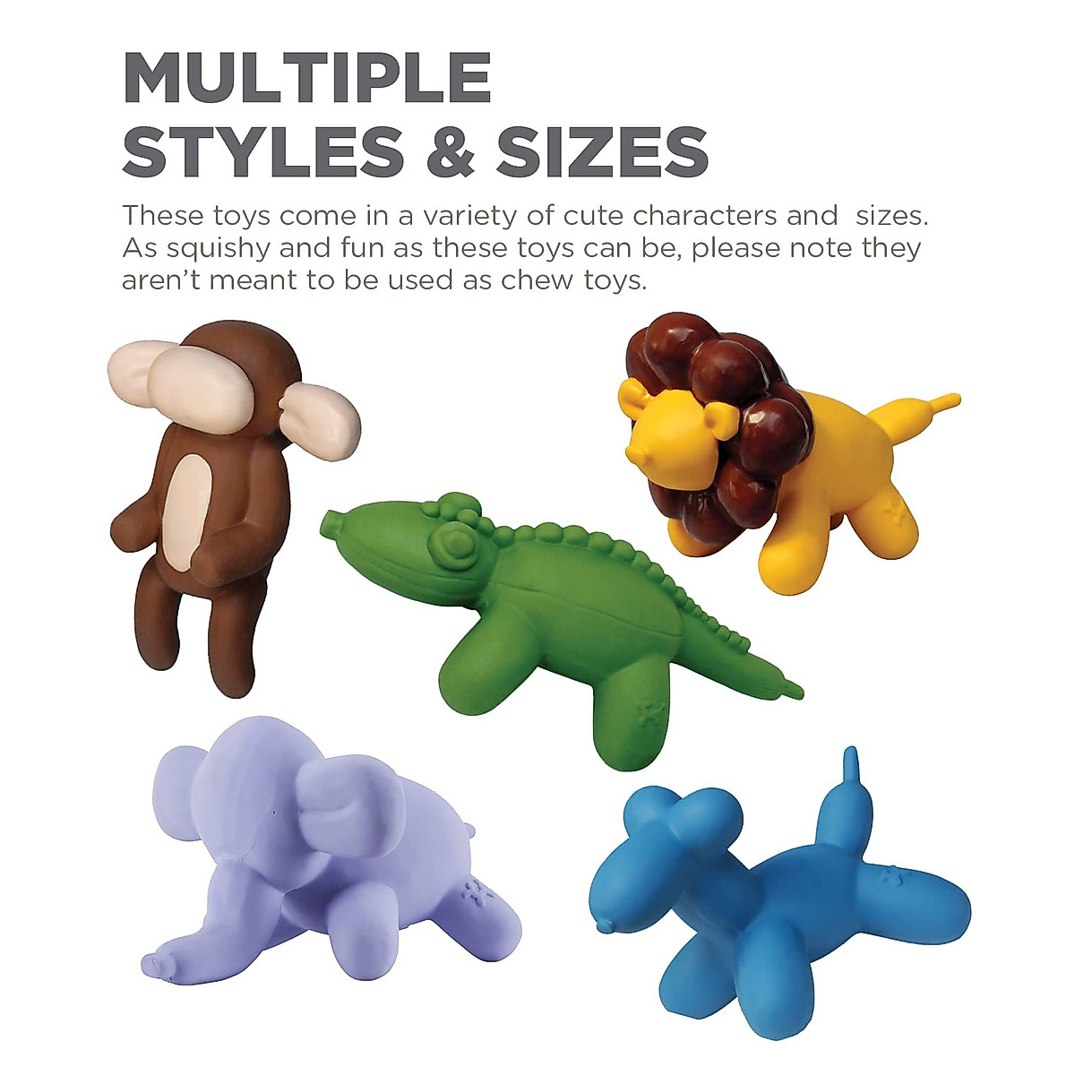 Outward Hound Latex Rubber Balloon Dog Squeaky Dog Toy, Large