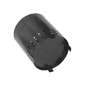 Wood Burning Firepit, Iron Compact Smokeless Tabletop Fire Pit Efficient Heating for Courtyard (Black)