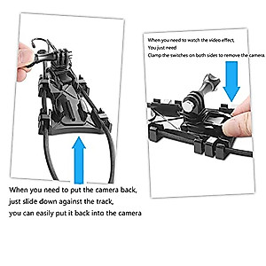 KOQEIEY Fence Mount - Swing Vision Fence Mount Compatible with Gopro11, iPhone, Phone, Mevo Start and Other Action Cameras for Softball, Tennis, Baseball, Football, Net/Chain Link Games Recording