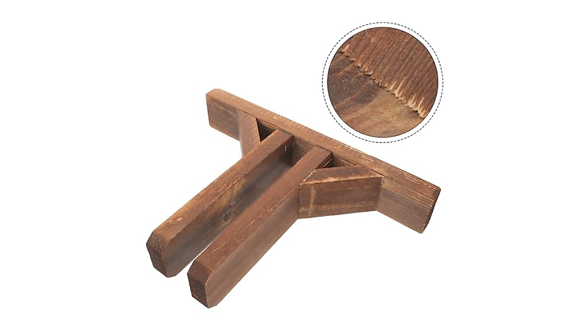 Solid Wood Room Divider Stand | Durable Fence Base for Home & Patio