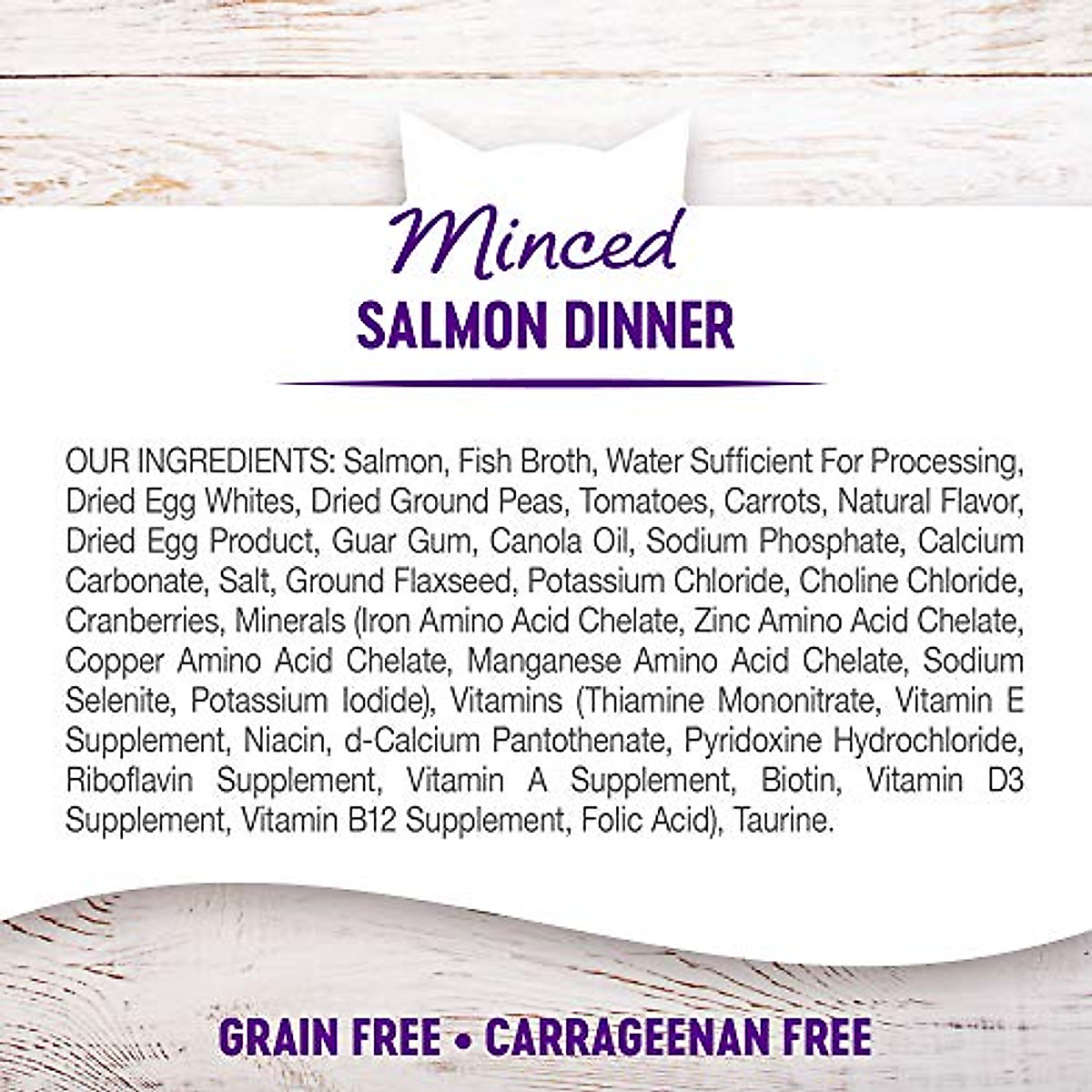 Wellness Complete Health Natural Grain Free Wet Canned Cat Food, Minced Salmon Entree, 3-Ounce Can (Pack of 24)