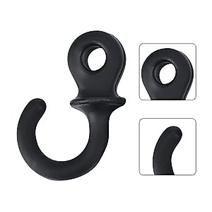 4PCS Archery String Stabilizer Monkey Tail Type Rubber Compound Bow String Damper Shock Absorber Bowstring Accessory(Black)