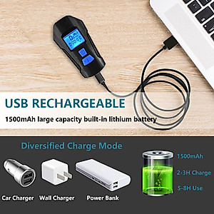 VIGIND Bike Light Set with Bicycle Speedometer, USB Rechargeable Bike Computer with Loud Bike Bell, Waterproof Bike Front Light and Tail Light, Bicycle Headlight Taillight for All Mountain & Road Bike