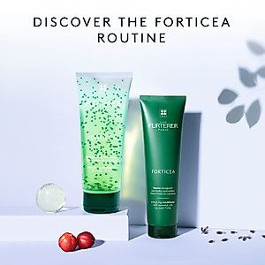 Rene Furterer Forticea Strengthening Revitalizing Shampoo - Formulated with Guarana Extract, Rosemary, Vitamin B3 and B5, - Sulfate, Paraben & Silicone Free, 20.2 Fl Oz