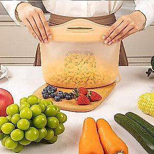 Reusable Silicone Storage Bags, BPA Free 3 PCS Food Storage Bags, Leakproof Gallon Freezer Bags for Sandwich, Snack, Travel Items, Silicone Food Pouch, Suitable for Microwave, Oven, Fridge, Dishwasher