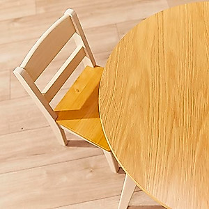 ECR4Kids Hideaway Table and Chair Set, Kids Furniture, Honey/Antique White, 3-Piece