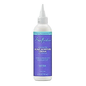 SheaMoisture Scalp Hair Cream Aloe Butter & Vitamin B3 With A Boost Of Hydration Hair Care To Hydrate Scalp + Moisturized Hair 4oz
