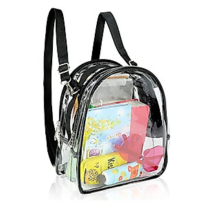Mildbeer Clear Bag Stadium Approved Clear Mini Backpack, Clear Concert Backpack Purse, Clear Stadium Bag, Festival Bag