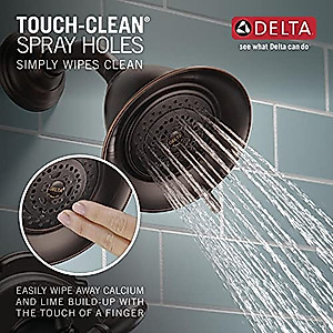 Delta Faucet Victorian 17 Series Dual-Function Shower Trim Kit with 2-Spray Touch-Clean Shower Head, Venetian Bronze T17255-RB (Valve Not Included)
