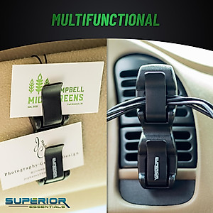 Sunglass Holder for Car Visor Clip - Sun-Glasses Holder and Ticket Card Clips - Car Visor Accessories - Luxury Eyeglass Car Mount