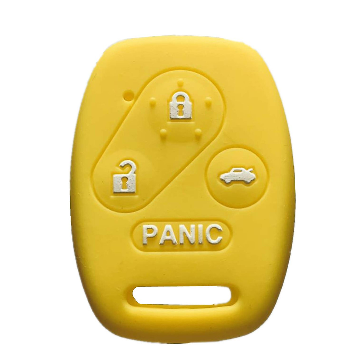 Rpkey Silicone Keyless Entry Remote Control Key Fob Cover Case protector Replacement Fit For Honda Accord Accord Crosstour CR-V Civic Element Pilot OUCG8D-380H-A N5F-S0084A N5F-A05TAA(yellow)