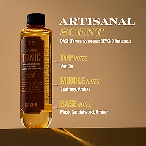 DASHU Classic Style Grooming Tonic - Korean Hair Tonic for Men w/Baobab Seed Oil, Phyto Zein & ABIL ME 45 MB - Lightweight Hair Styling - Volumizing Hair Serum - Scented Hair Scalp Oil (6.76 fl oz)