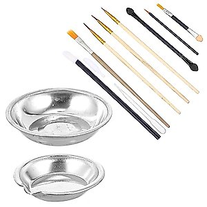 SEWACC 2 Sets Model Coloring Kit Arts and Crafts Kit Fiber Tools Decorating Tools Acrylic Oil Painting Art Brush Fine Models Craft Paint Set Model Hand Paint Tools Models Paint Set Mini