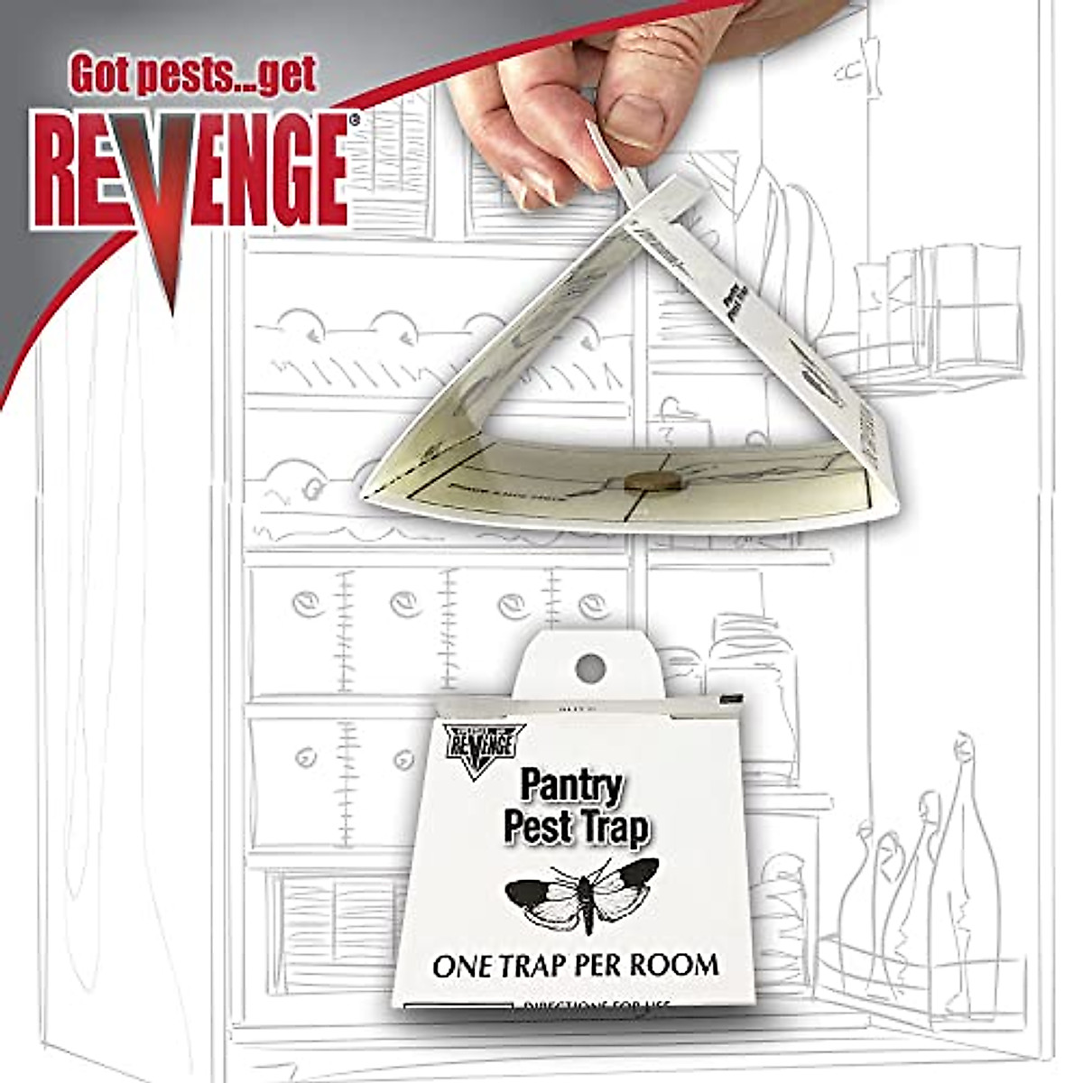 Revenge 076807007009 124/700 Pantry Pest Traps 2 pk