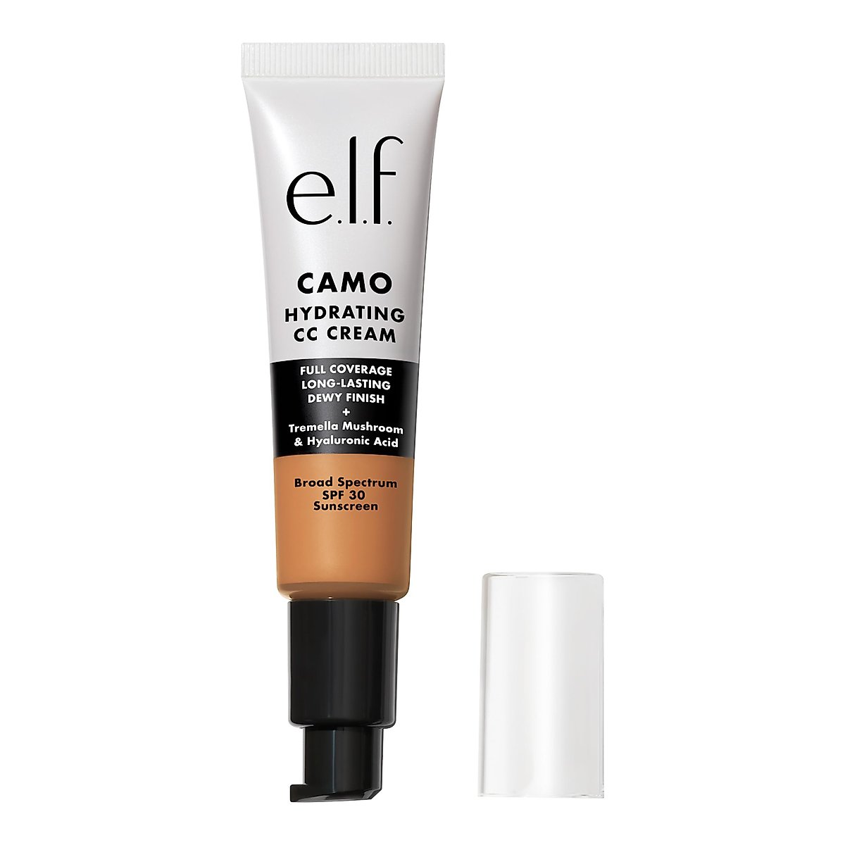 e.l.f. Camo CC Cream, Color Correcting Medium-To-Full Coverage Foundation with SPF 30, Tan 400 W, 1.05 Oz (30g)