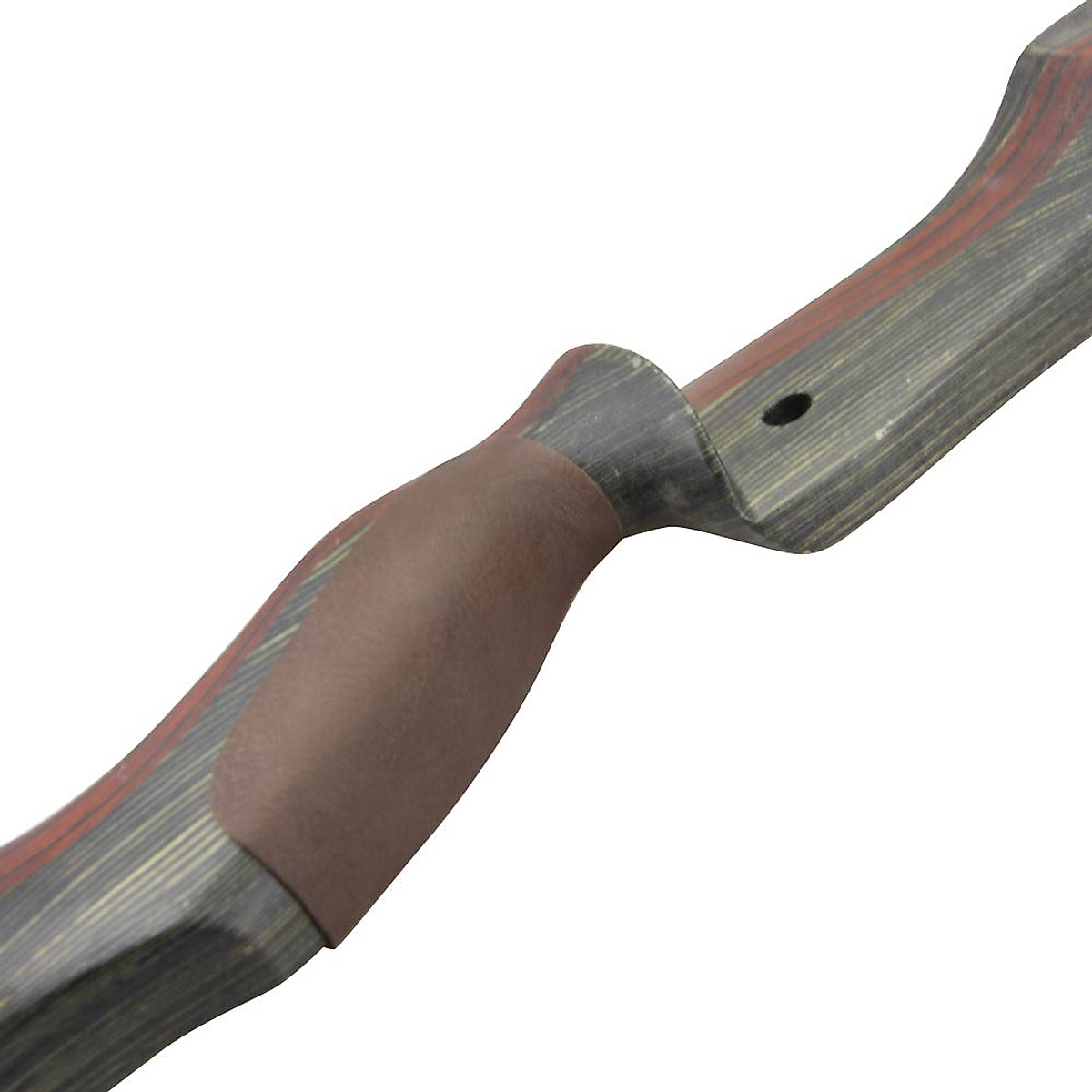 MILAEM 3pcs Archery Bow Grip Saddle Pad Cover Leather Self-Adhesive Bow Handle Protector Non-Slip for Tranditional Longbow Recurve Bow (Black)